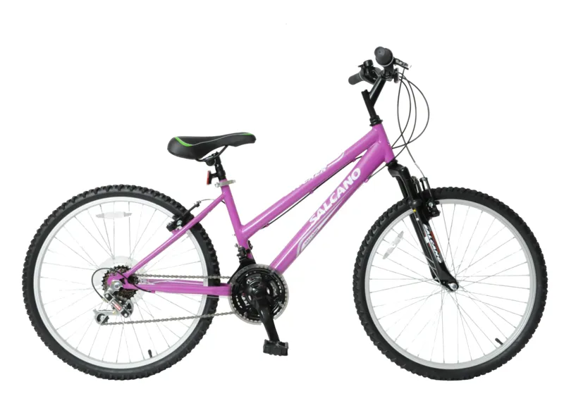 Salcano Shocker 24 inch Wheel Kids Mountain Bike Purple