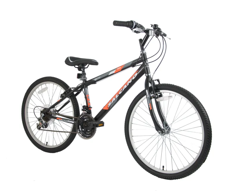 Salcano Excel 24 Inch Wheel Kids Bike Black Orange