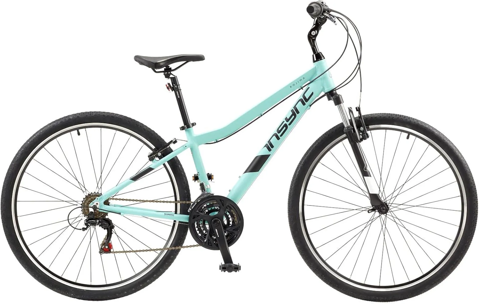 InSync Kojima 1.0 700c Sports Hybrid Bike Aqua Blue