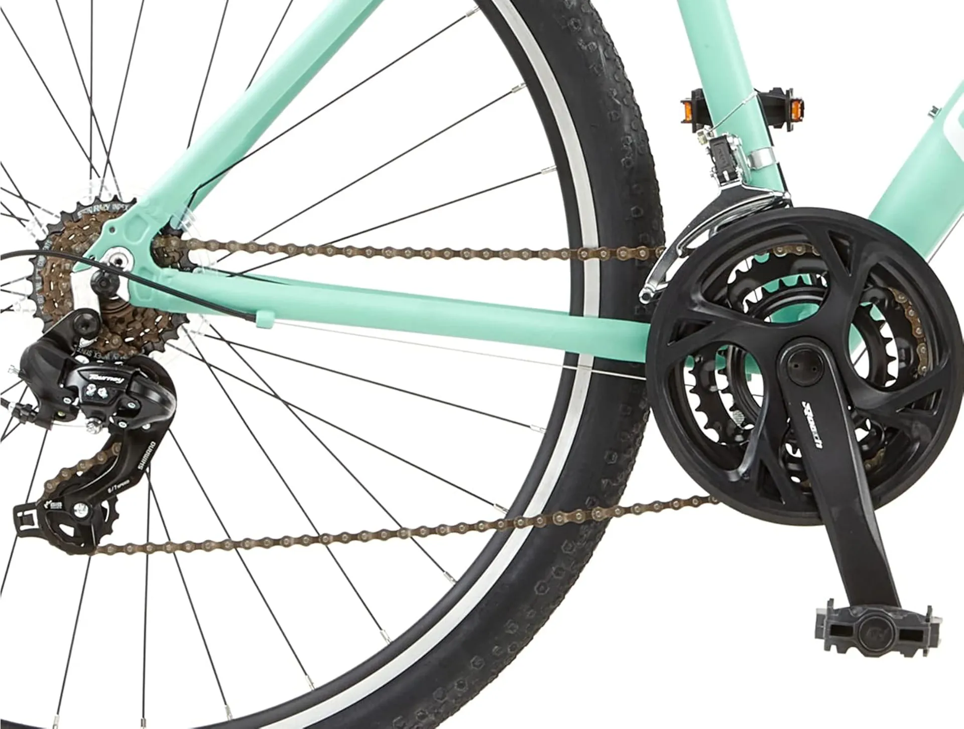 Coyote Urban 700c Sports Hybrid Bike Turquoise