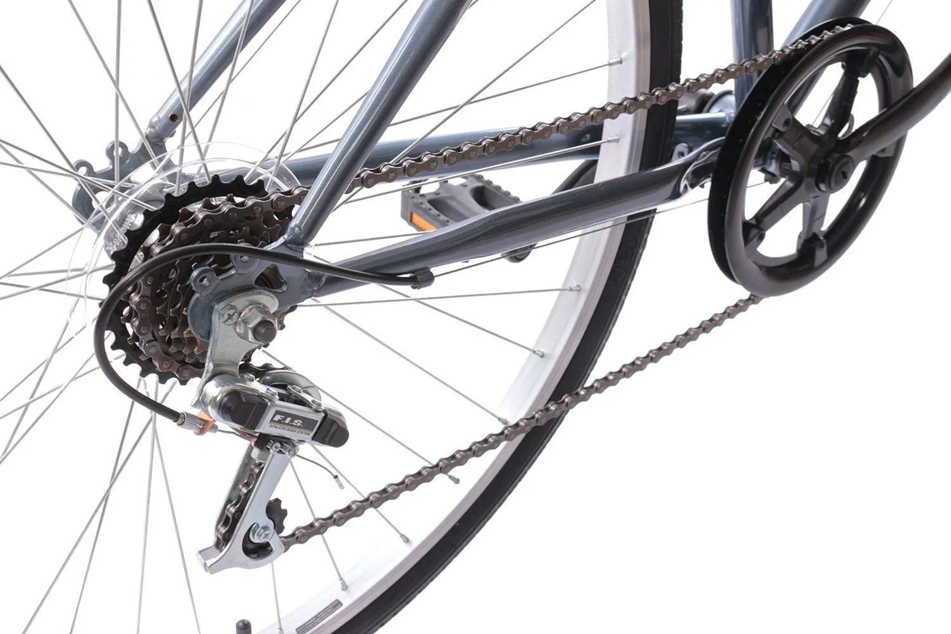 Professional Premium 700c Commuter Hybrid Bike Grey