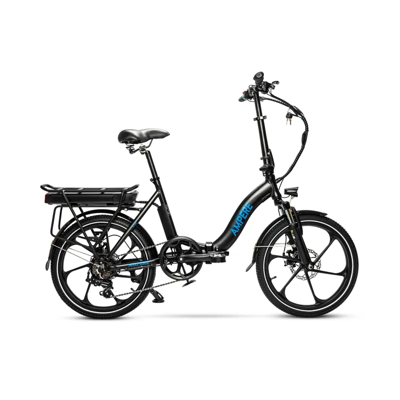 Ampere Alter Low Step Folding Electric Bike Black