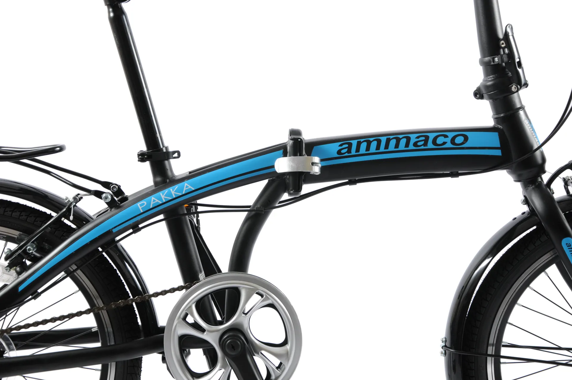 Ammaco Pakka Metro 20 Inch Wheel Folding Bike Black