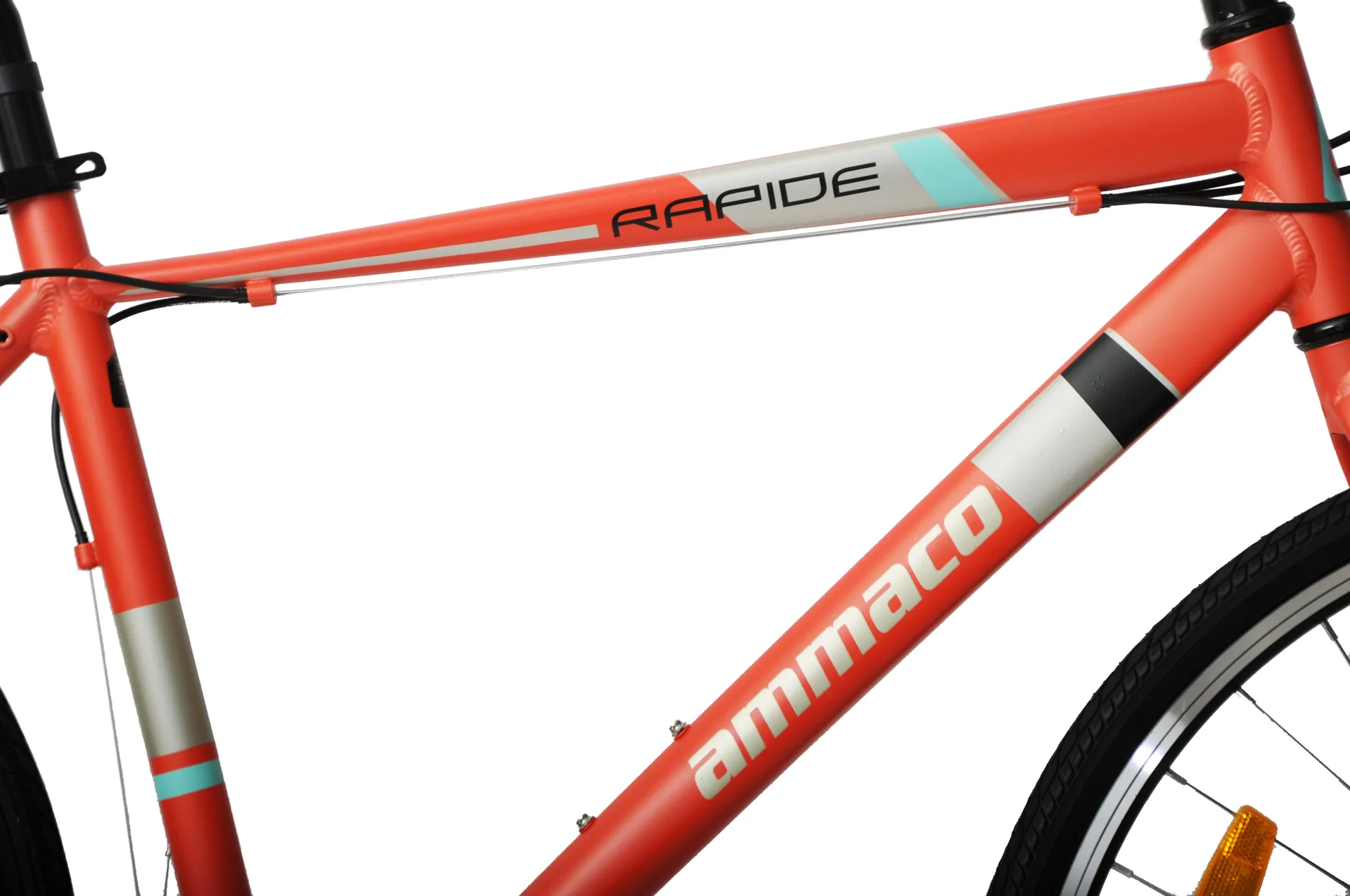 Ammaco Rapide 700c Sports Hybrid Bike Red