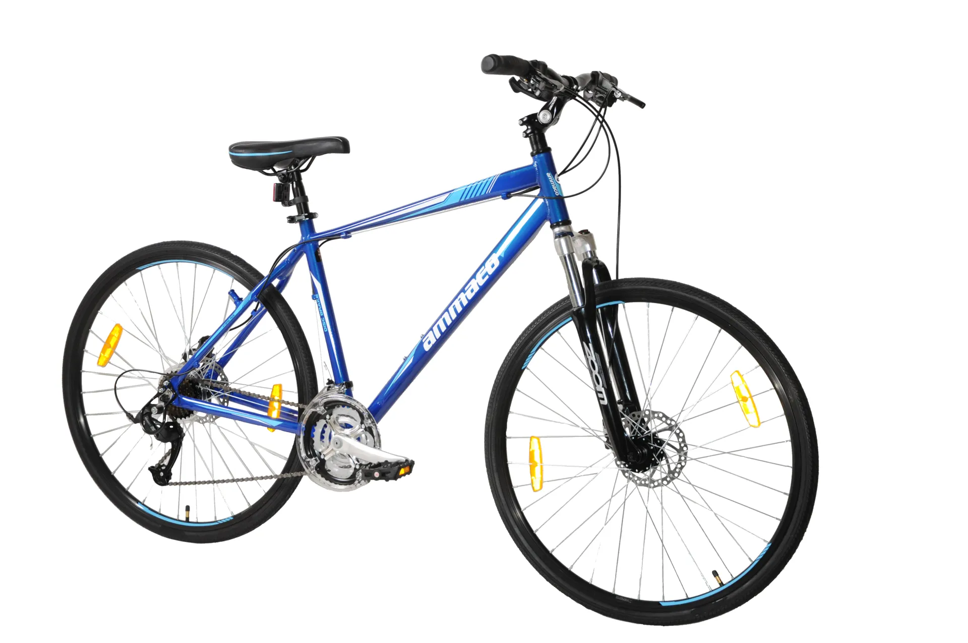 Ammaco Road Runner Pro D Plus 700c Sports Hybrid Blue