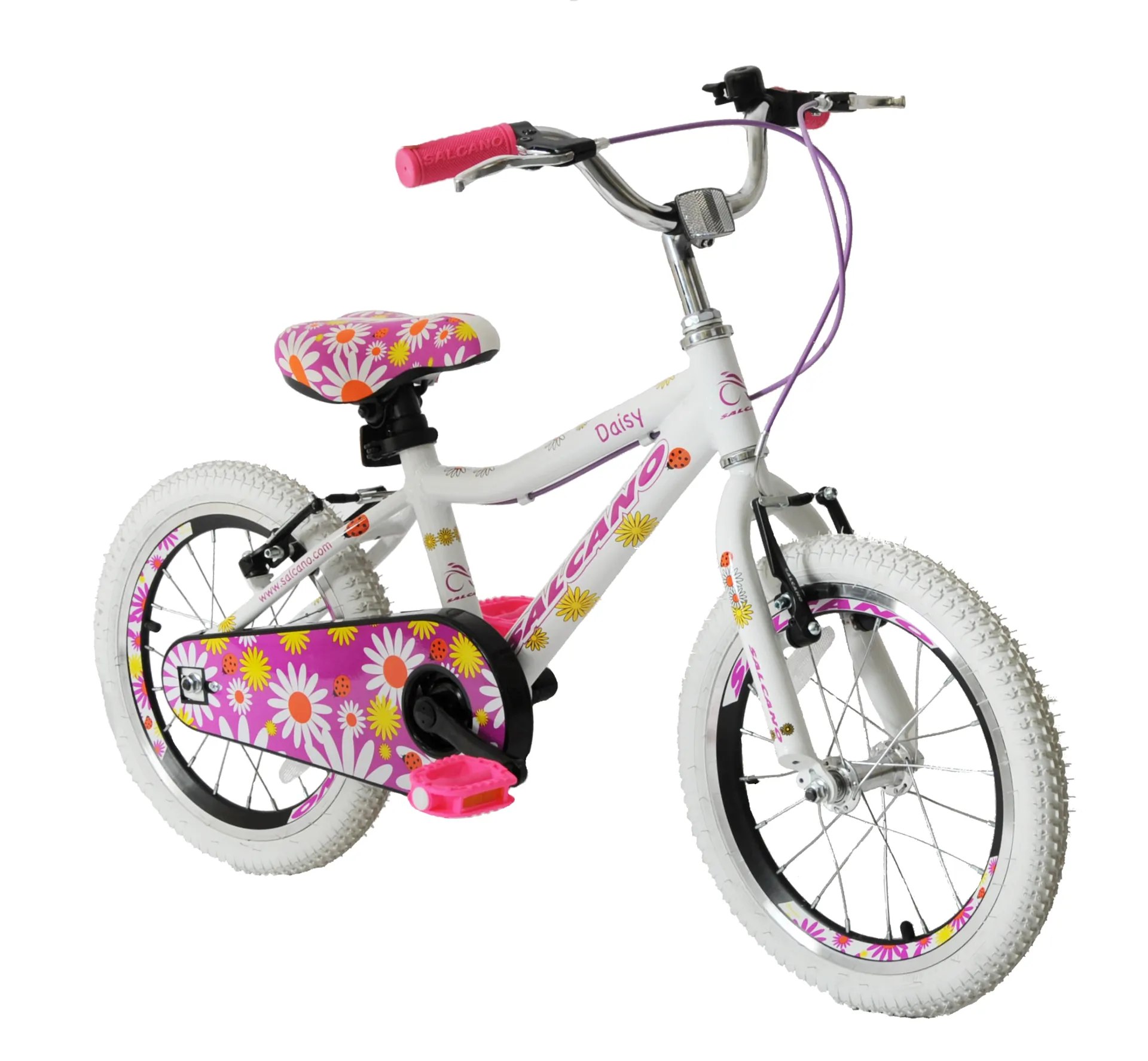 Salcano Daisy 16 Inch Wheel Kids Bike White