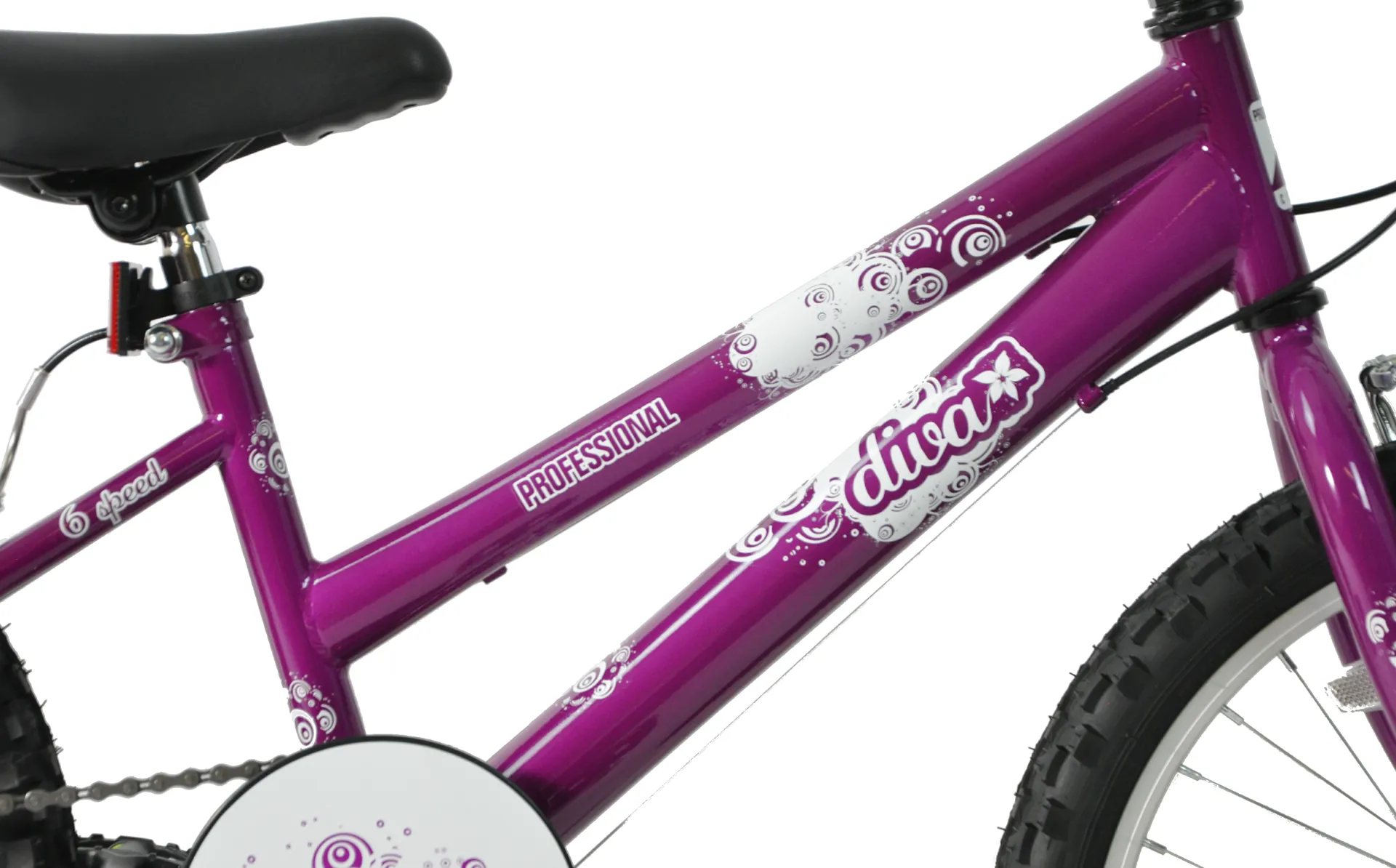 Professional Diva 20 Inch Wheel Kids Bike Purple