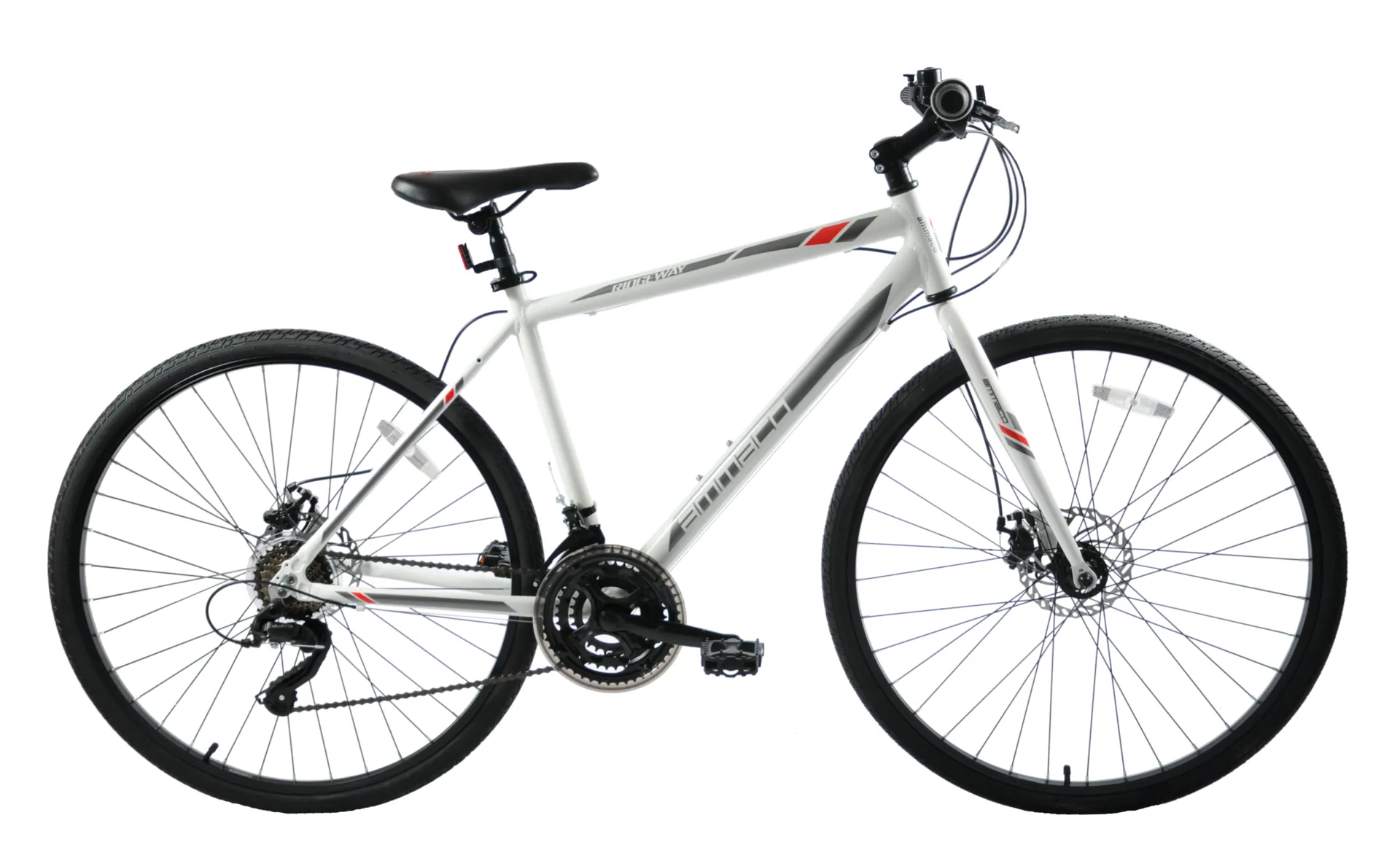 Ammaco Ridgeway 700c Sports Hybrid Bike White