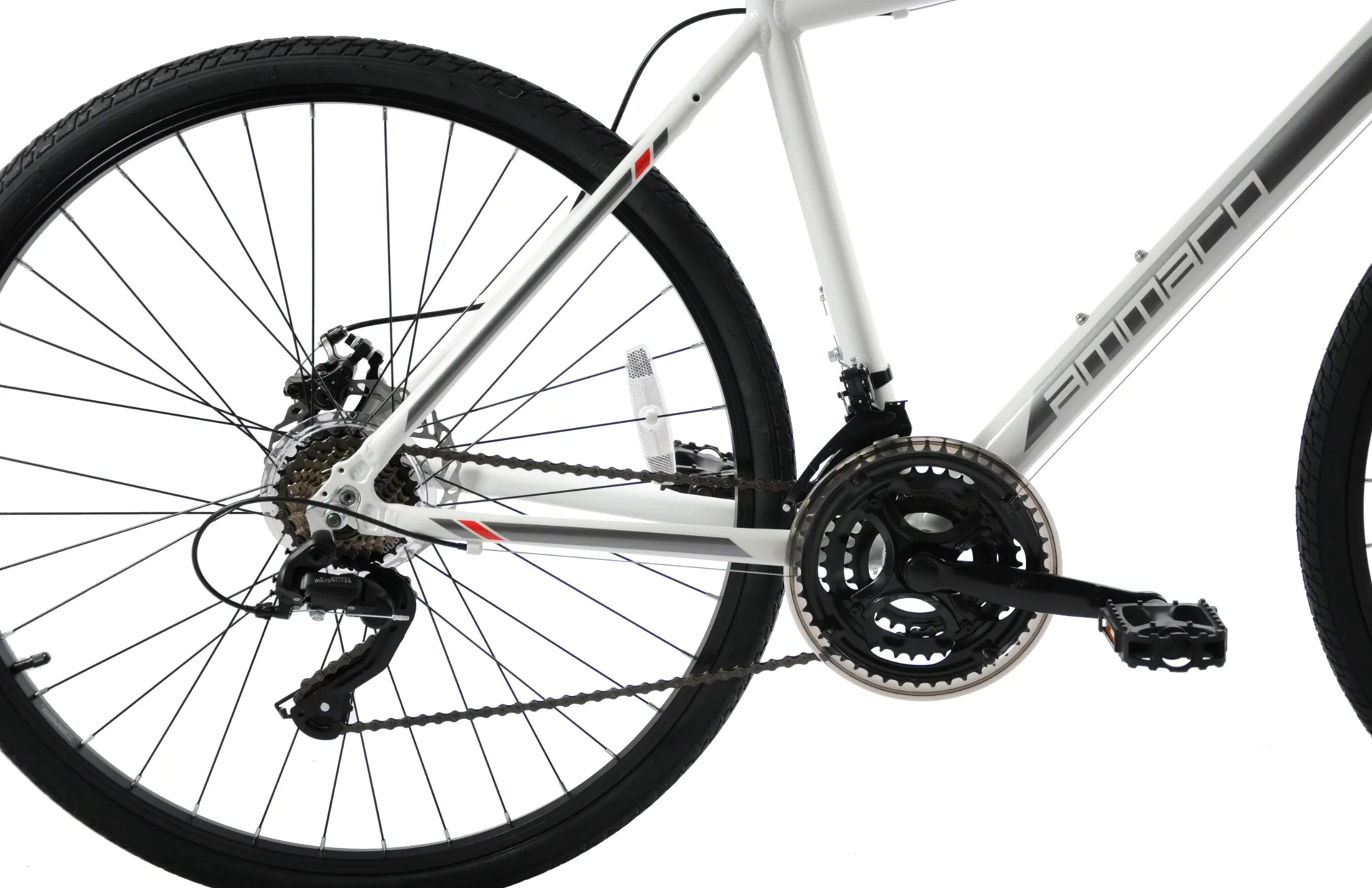 Ammaco Ridgeway 700c Sports Hybrid Bike White