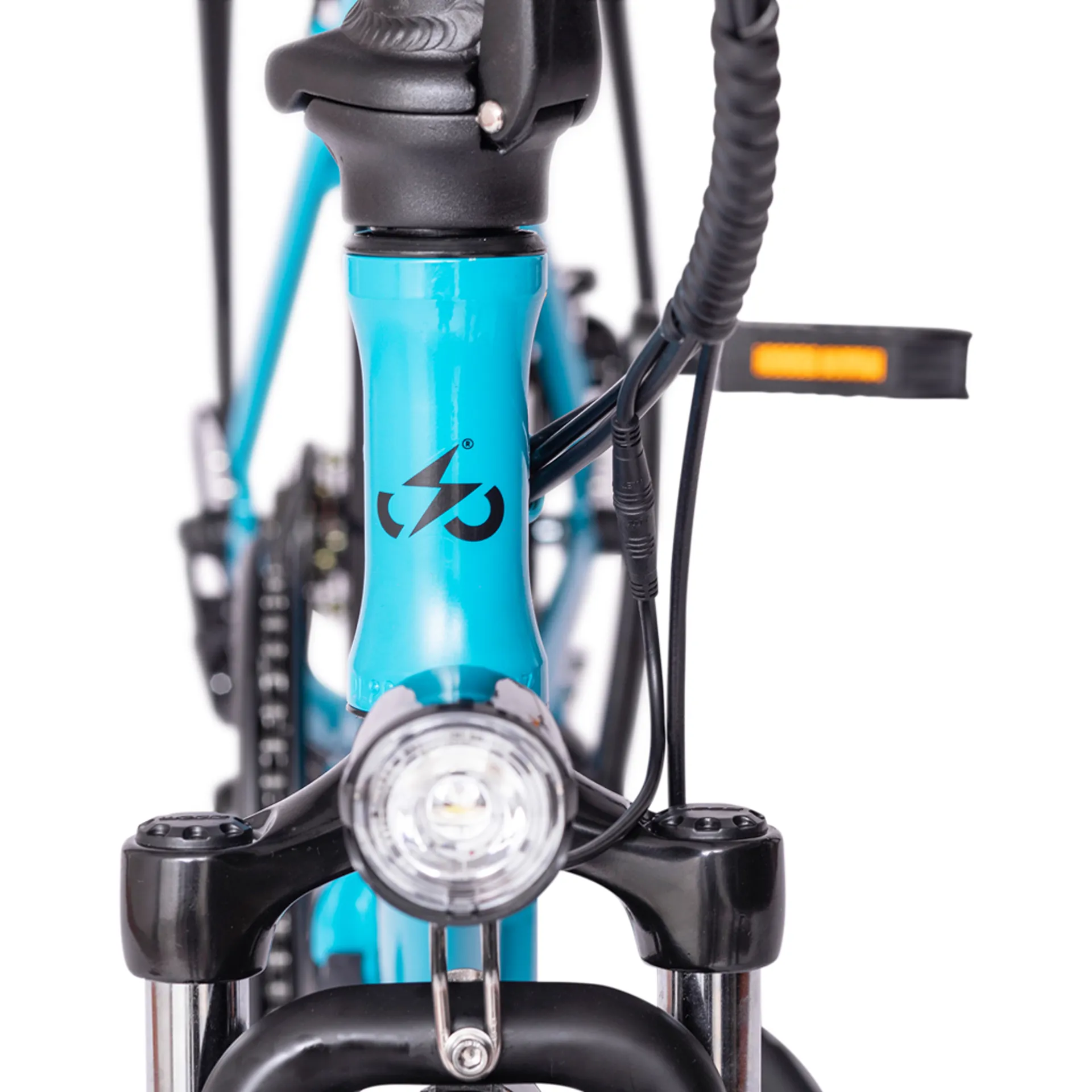 Ampere Alter Low Step Folding Electric Bike Blue