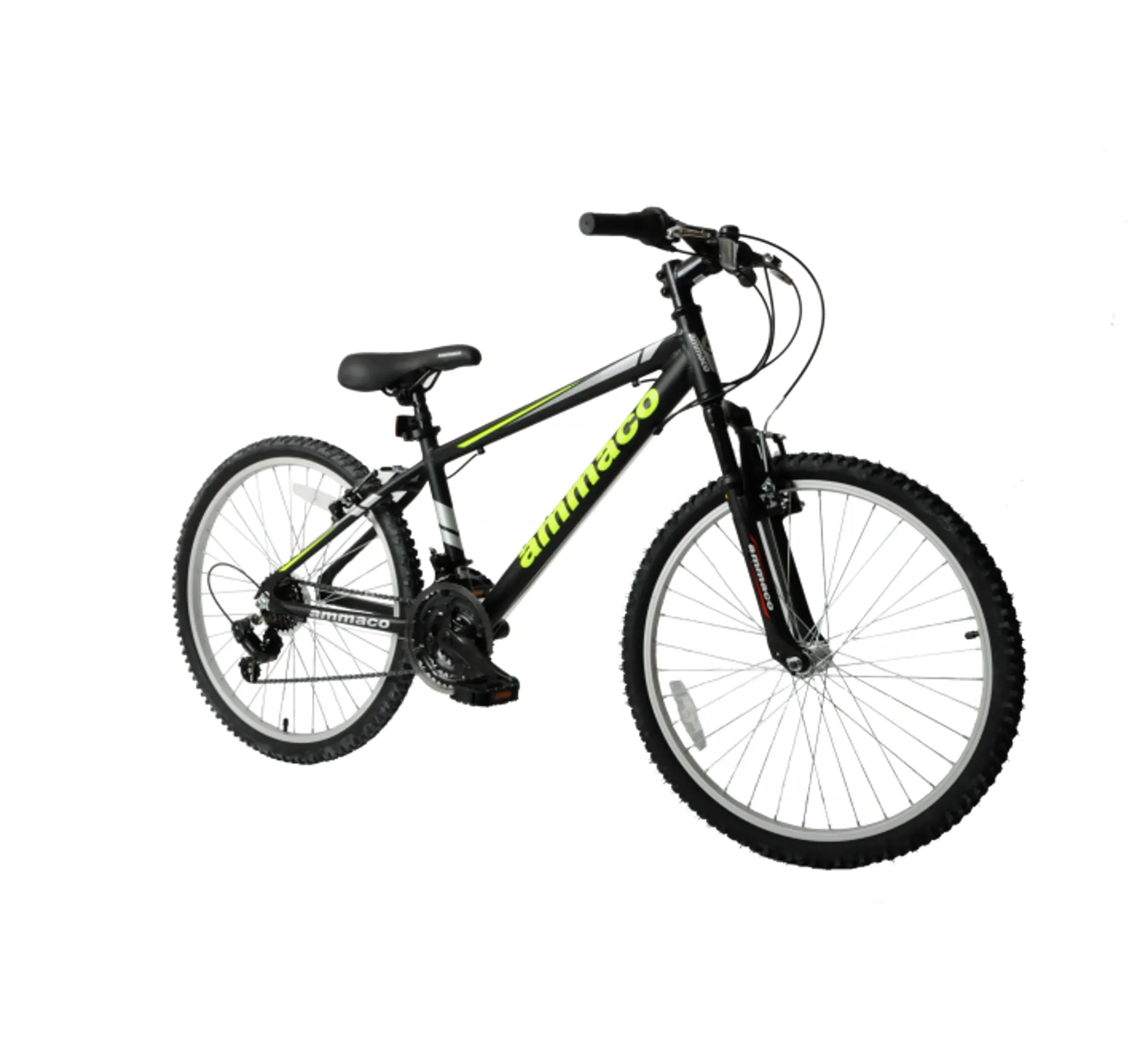 Ammaco Escape 24 Inch Kids Mountain Bike Black and Yellow