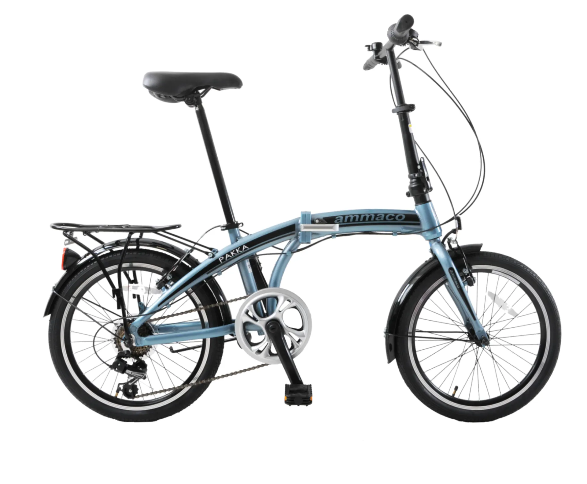 Ammaco Pakka Lite 20 Inch Wheel Folding Bike Slate