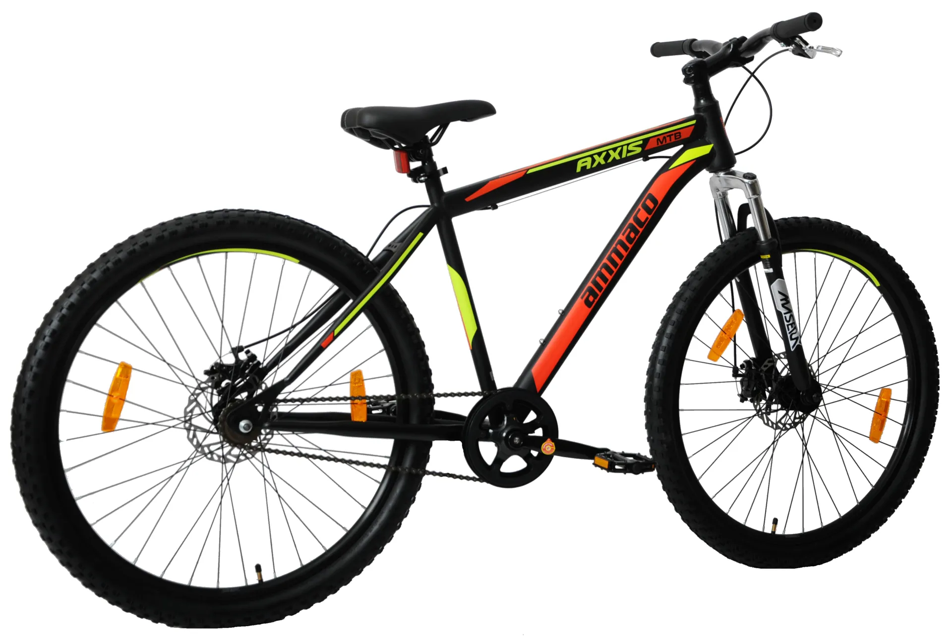 Ammaco Axxis 27.5 Mountain Bike Black and Orange