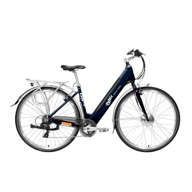 Emu Roam Step Through 700c Wheel Electric Bike Navy Blue