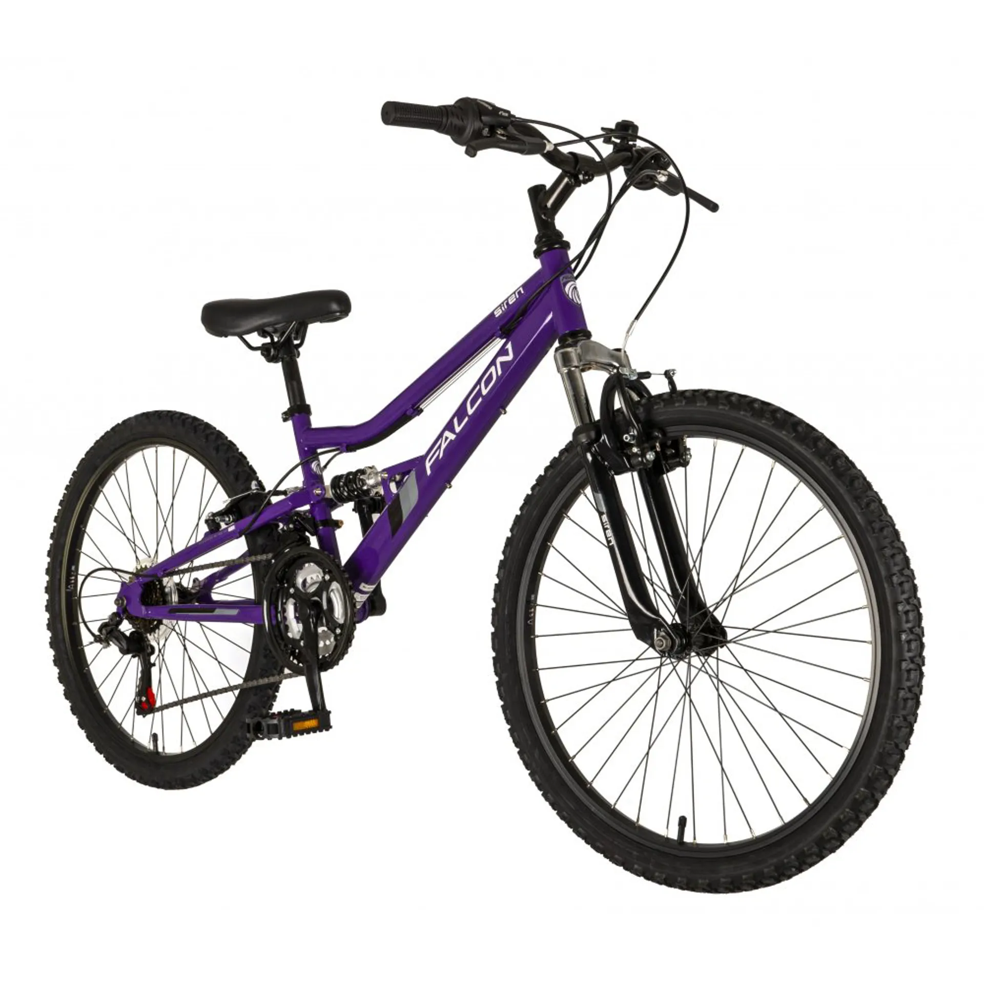 Falcon Siren 24 Inch Wheel Kids Mountain Bike Purple