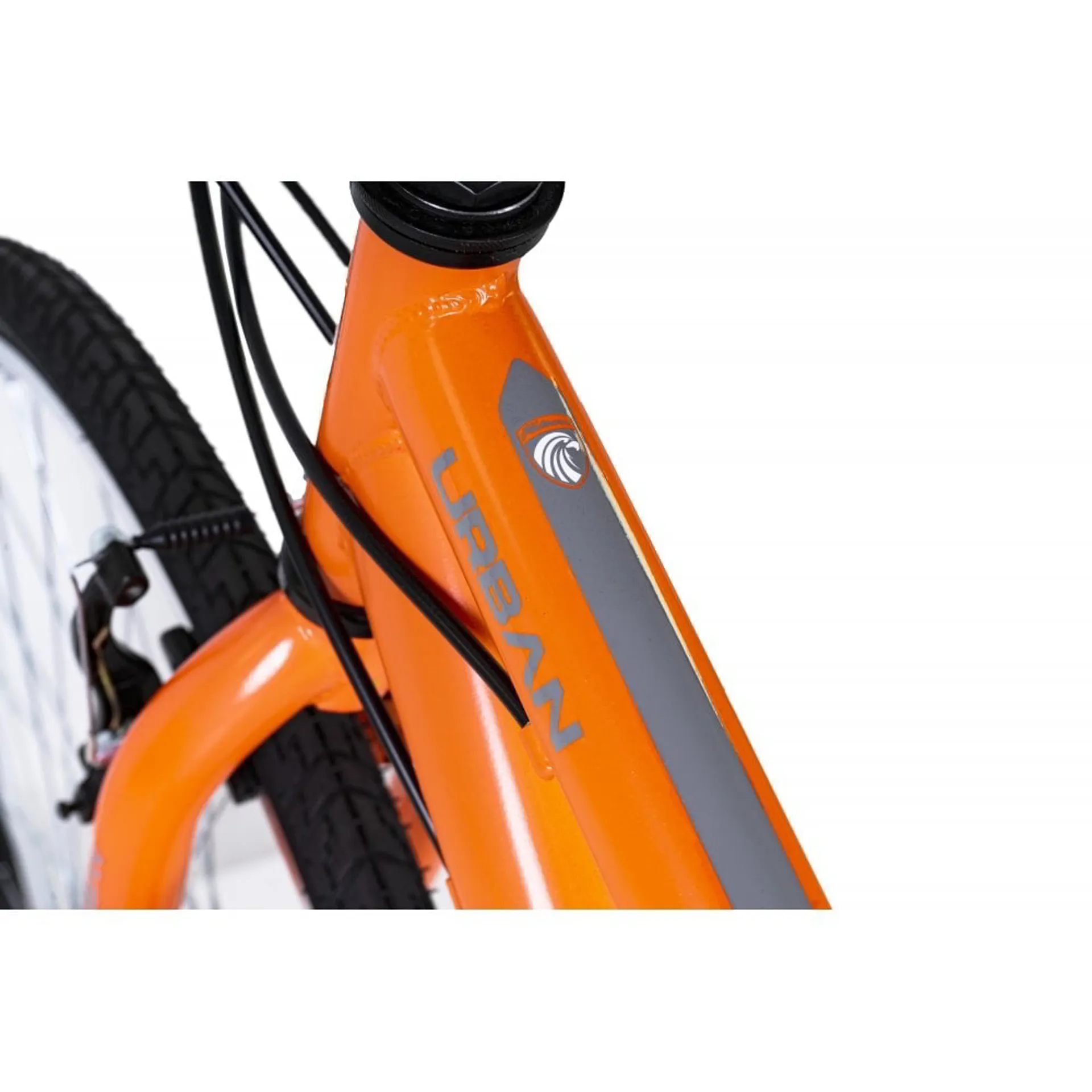 Falcon Urban Low Step Sports Hybrid Bike Orange