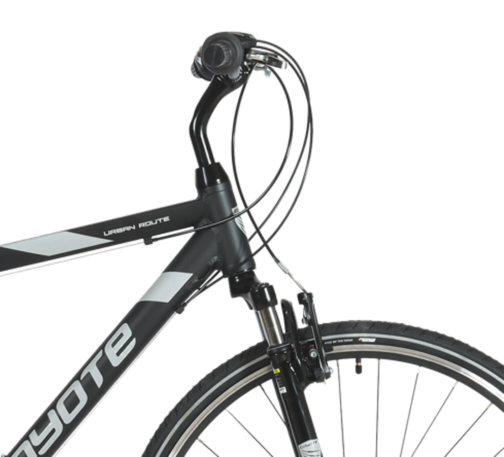 Coyote Urban Route 700c Sports Hybrid Bike Black