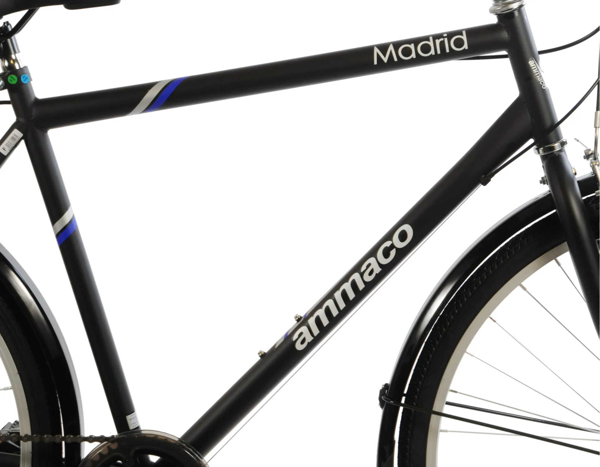 Ammaco Madrid 700c Commuter Hybrid Bike Black