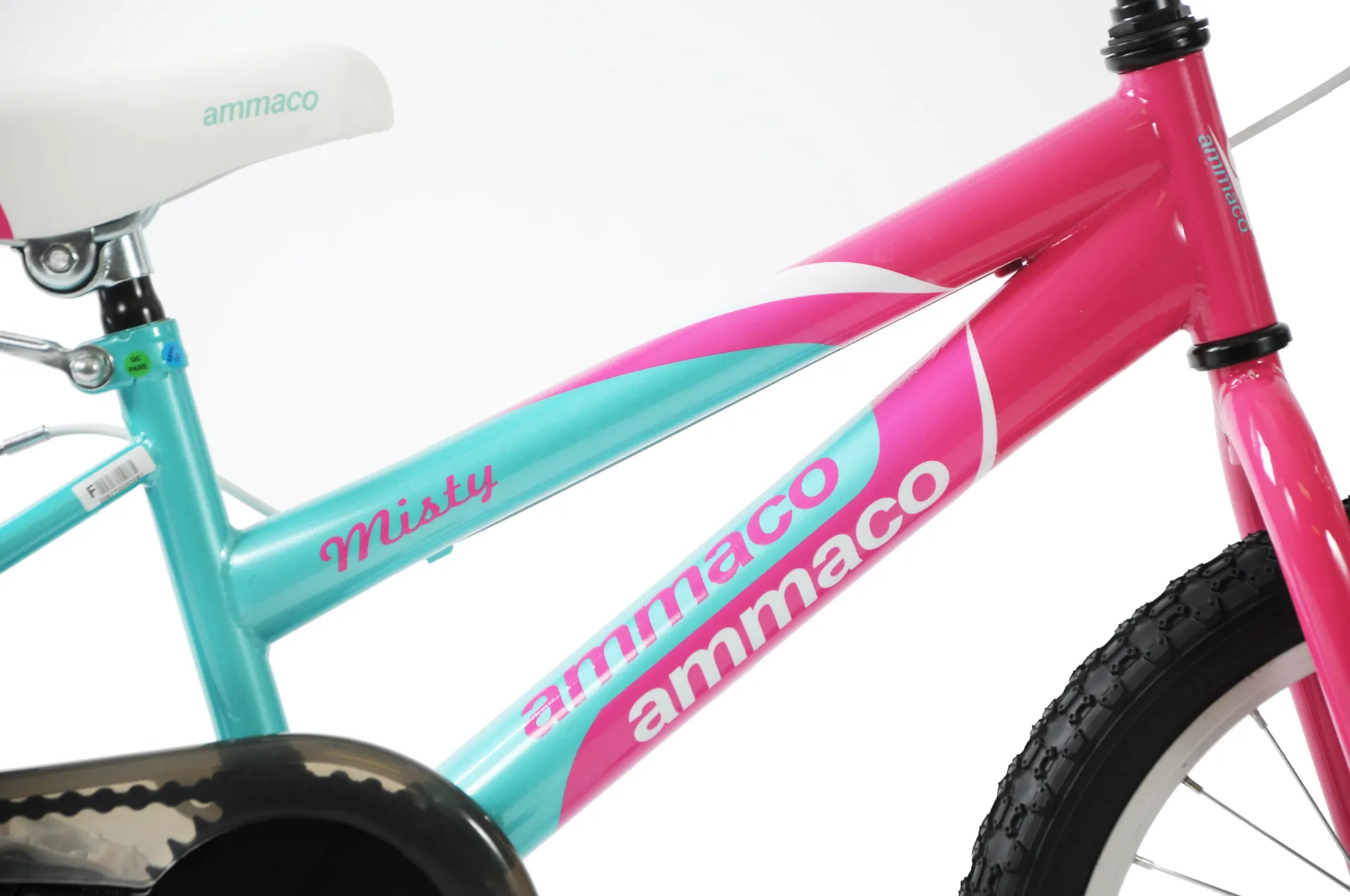 Ammaco Misty 18 Inch Wheel Kids Bike Pink and Blue