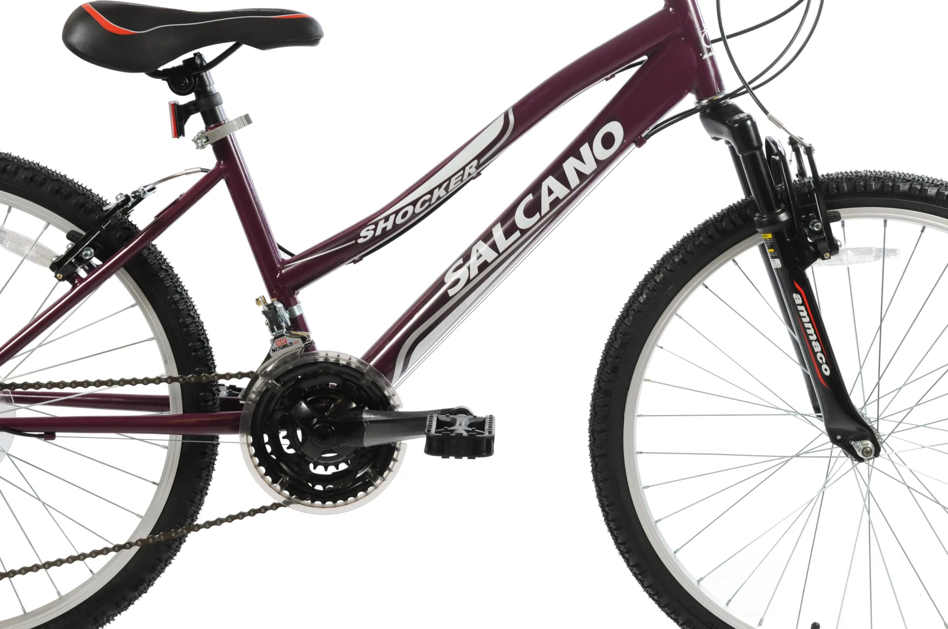 Salcano Shocker 24 Inch Wheel Kids Mountain Bike Purple