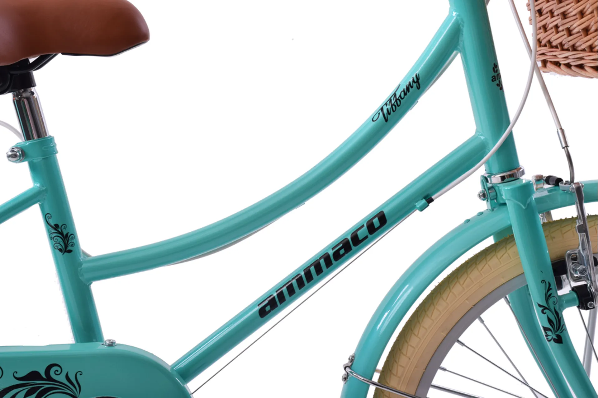 Ammaco Tiffany 24 Inch Wheel Kids Heritage Bike Green